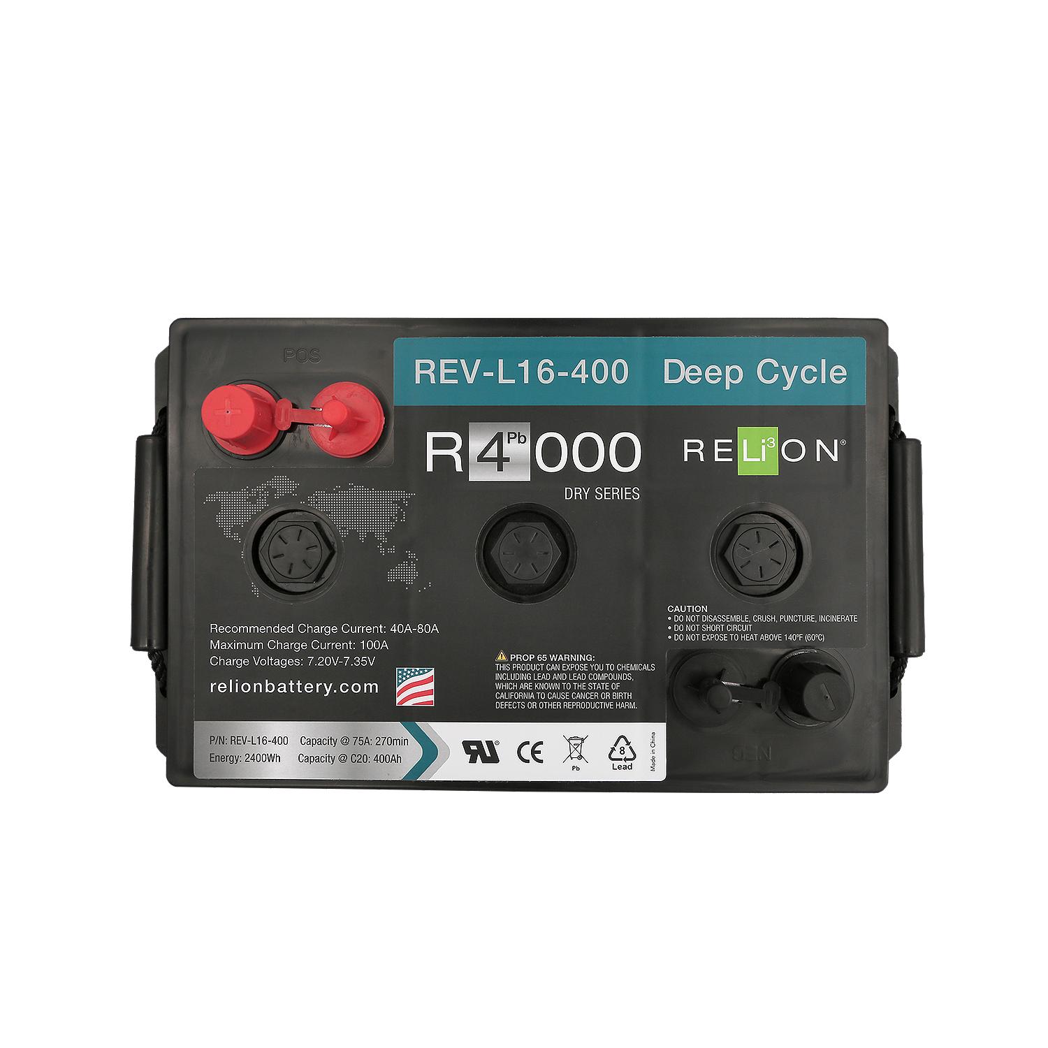 REV-L16-400 RELiON Battery | Hawk Electronics