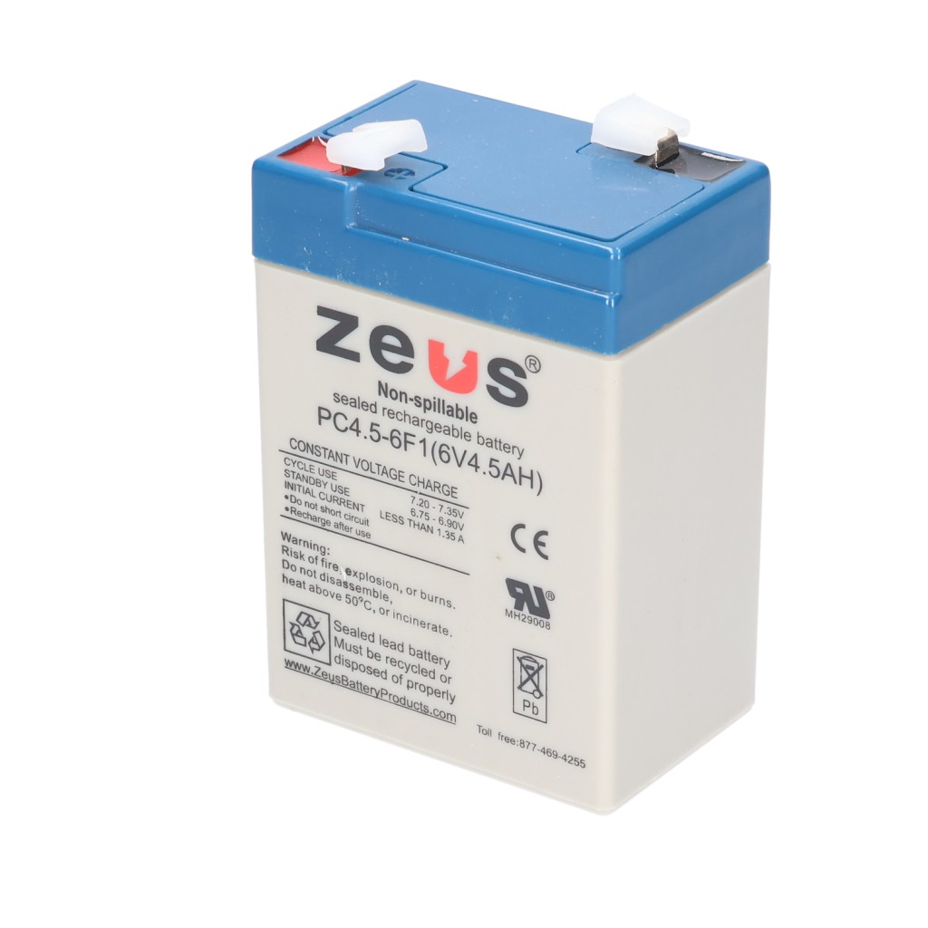 PC4.5-6 Zeus Battery Products SLA Sealed Lead Acid | Hawk Electronics